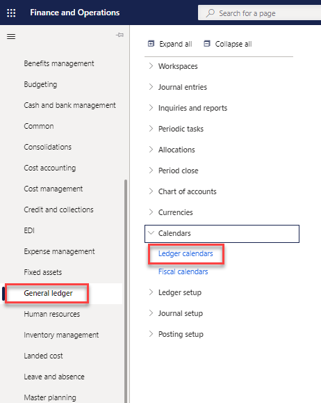 Close a period for posting in D365 Finance